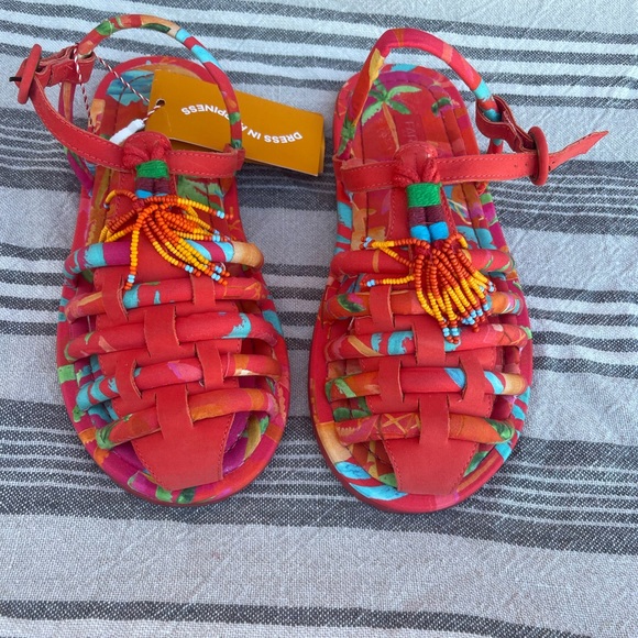 FARM Rio | Shoes | Farm Rio Tropical Tube Strap Sandals Bnwt | Poshmark